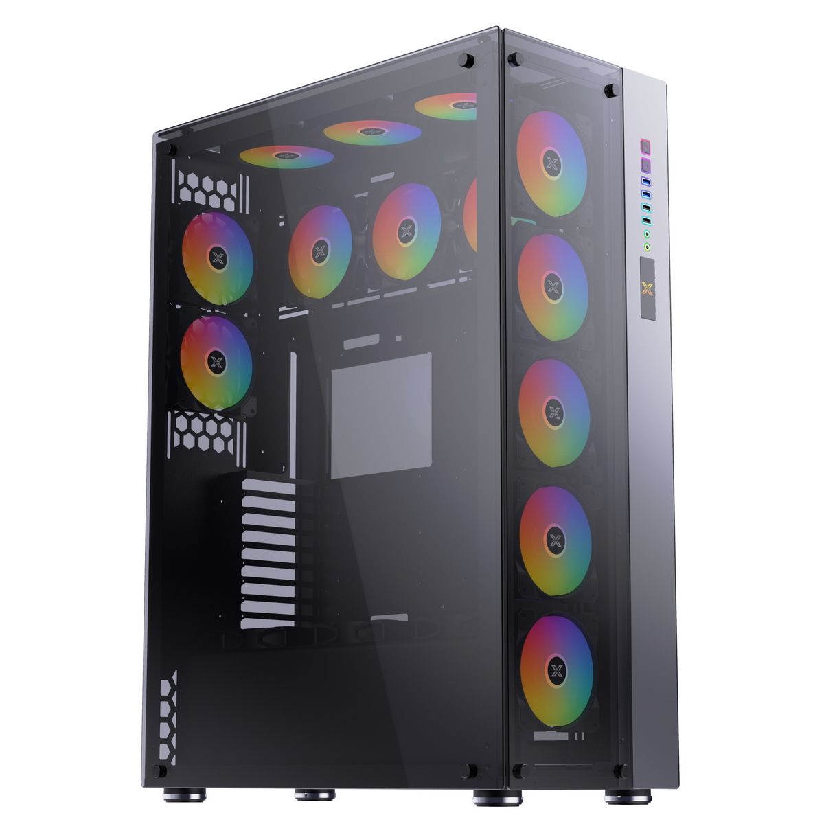 Корпус Xigmatek Elysium II (Super EATX, Left/Right/Top Tempered Glass ...