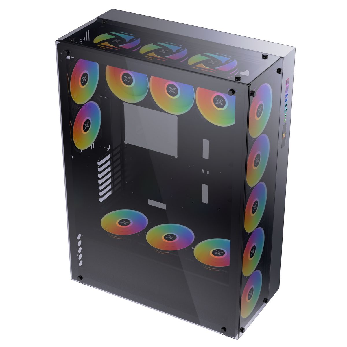 Корпус Xigmatek Elysium II (Super EATX, Left/Right/Top Tempered Glass ...