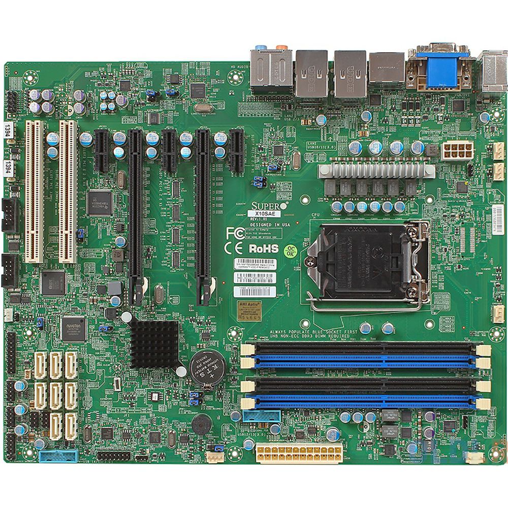 Материнская плата SuperMicro MBD-X10SAE-O, RTL ATX LGA 1150 4x 240-pin ...